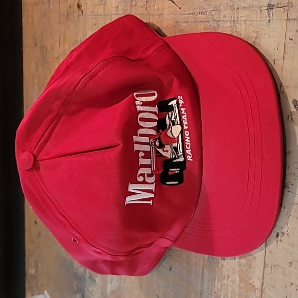 Marlboro | Accessories | Vintage Marlboro Racing Team 992 Red Hat ...
